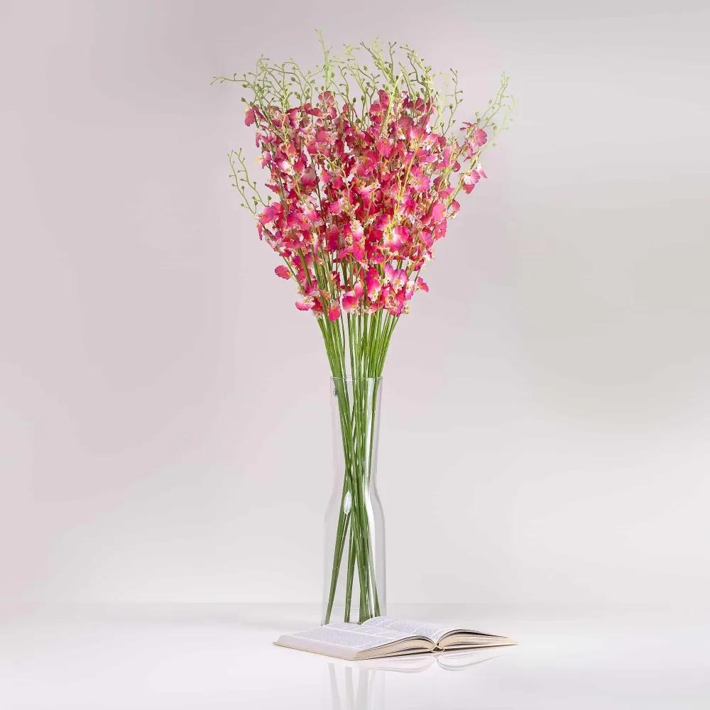 Umělá orchidea JULIE růžově-fialová. Cena uvedena za 1 kus.
