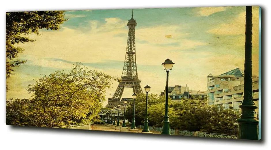 Wallmuralia Fotoobraz na skle Eiffelova věž Paříž 125x50 cm