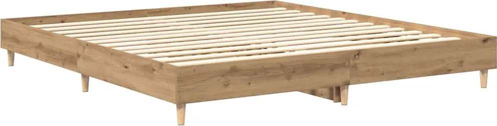 Rám postele bez matrace Řemeslnický dub Dřevěné konstrukce 3329029