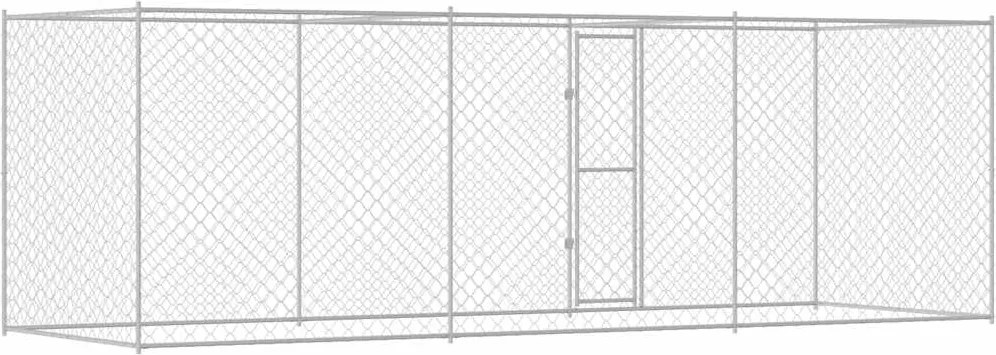 Klec pro psa Stříbrná 600 x 200 x 200 cm Pozinkovaná ocel 3368310