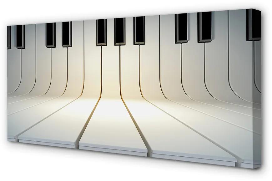Obrazy na plátně klávesy piana 120x60 cm