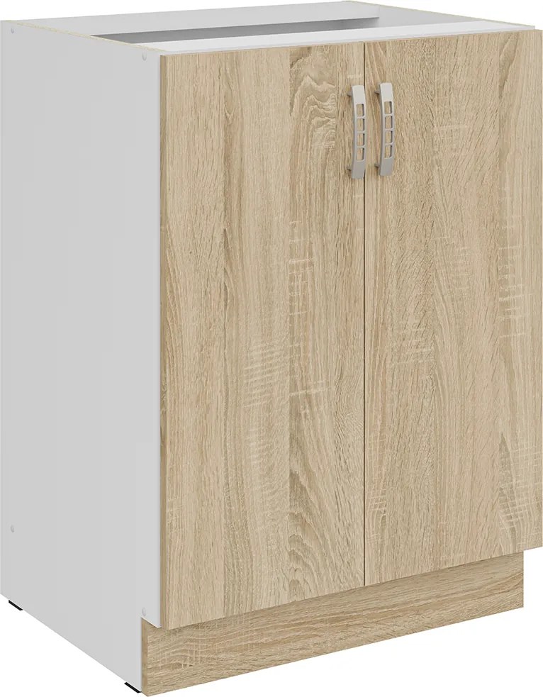 Levná kuchyňská linka SARA | 180 cm | bílá/dub sonoma