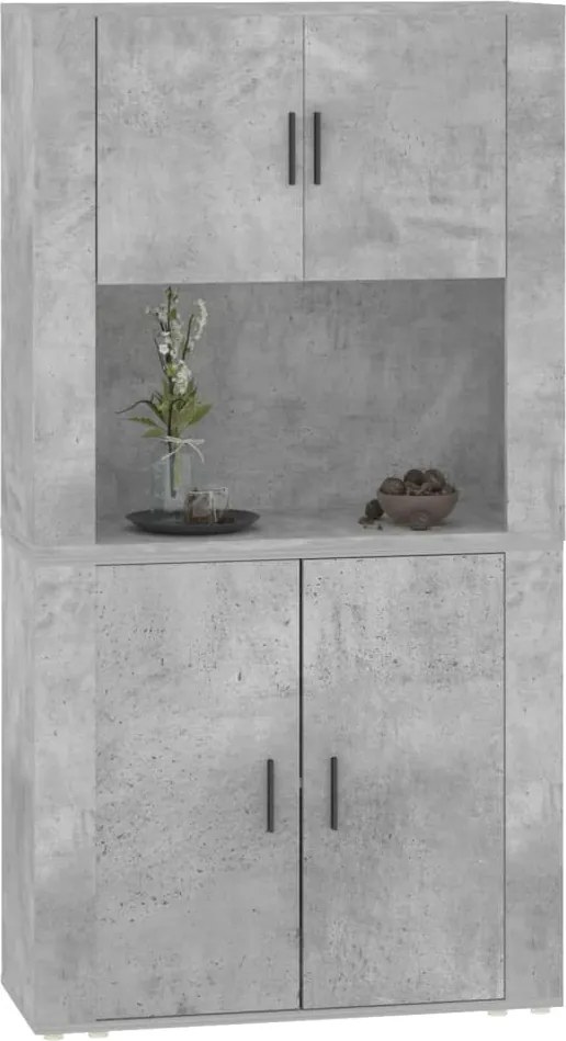 Skříň highboard betonově šedá kompozitní dřevo 3185355