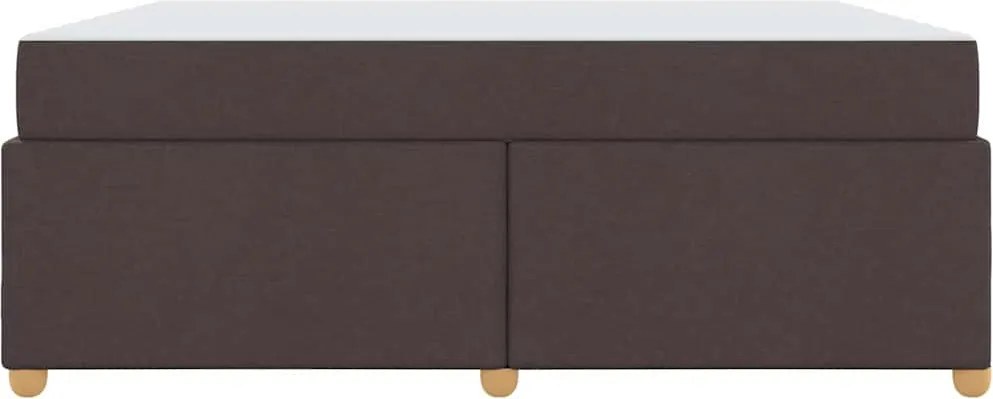 Rám postele s matrací Tmavě hnědá 180 x 200 cm textil 3399373