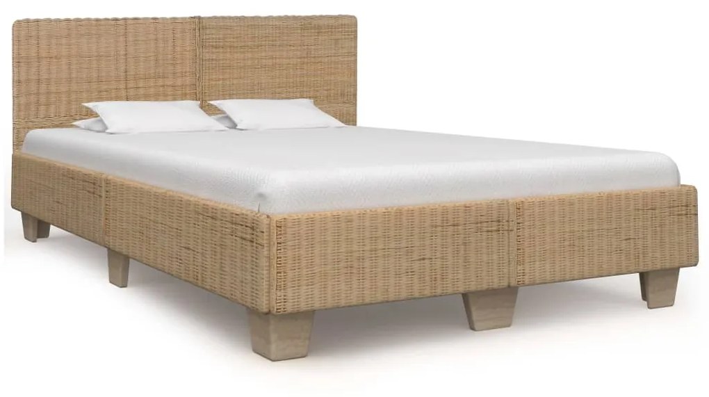 Ručně vyplétaný rám postele pravý ratan 140 x 200 cm - Default Title