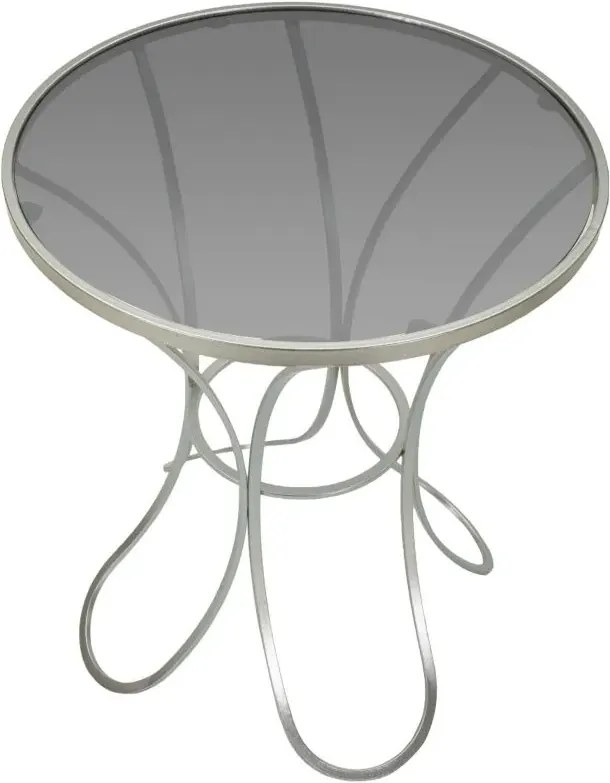 Odkládací stolek Trixy 56 cm stříbrný