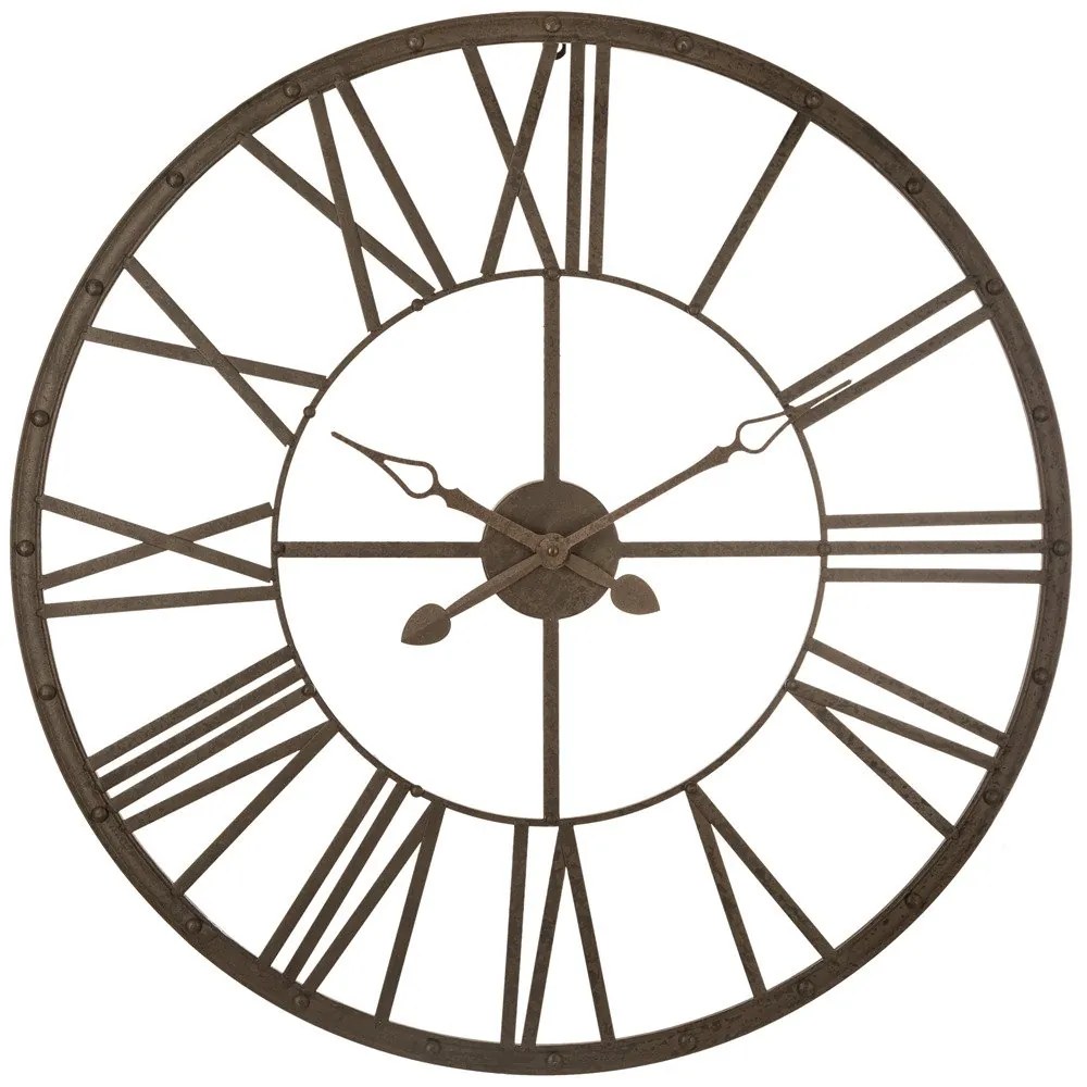 Nástěnné hodiny značky Atmosphera velký stylový kov pro pokoje v průmyslovém stylu