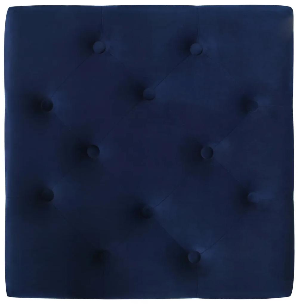Stolička námořnická modrá 60 x 60 x 36 cm samet
