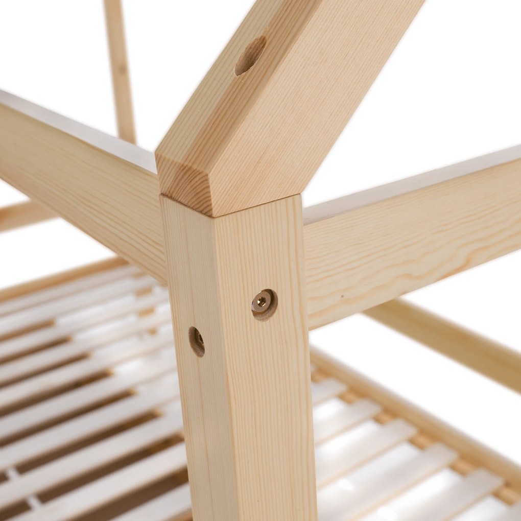 Montessori postel, 90x200, přírodní, masiv, NOEMA