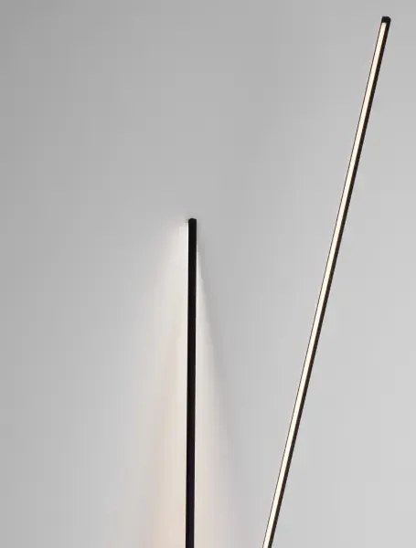 LED černá stojací lampa Kimolia