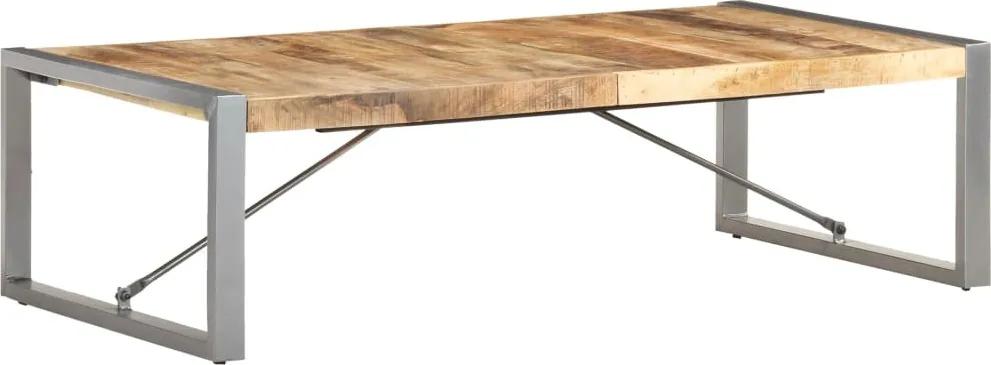 vidaXL Konferenční stolek 140 x 70 x 40 cm hrubé mangovníkové dřevo [321587] Barva: Šedá
