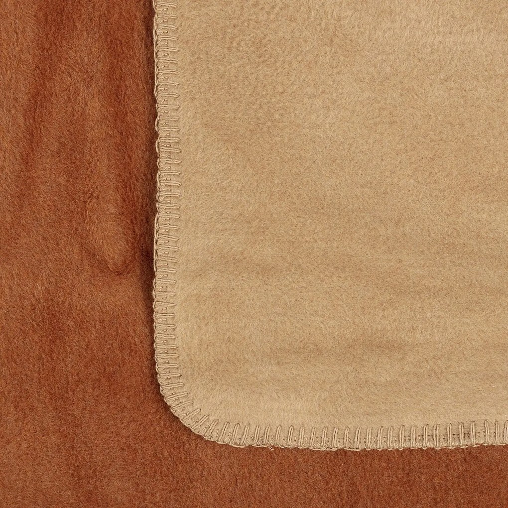 Deka Cotton Cloud 150x200cm Cognac&amp;Beige