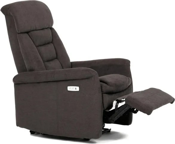 Polohovací křeslo hnědé elektrické TV-925 BR2