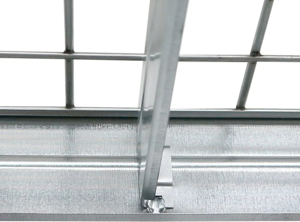 Kovový regál RIVET PRO 252x120x60 ocelová mřížka 5 úrovní pozinkovaná