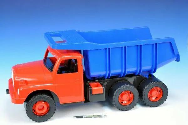 Tatra 1Auto plast 73cm v krabici - červená kabina modrá korba