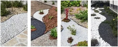 Zahradní plastový obrubník 40mm, 10m s kolíky Gardlov 24561