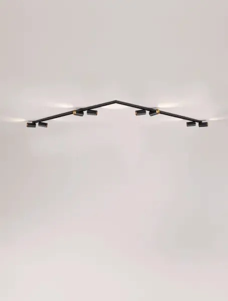 Minimalistické bodové svítidlo Oso 8 Černá