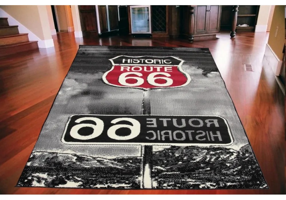 Kusový koberec PP Historic R66 šedý, Velikosti 140x200cm