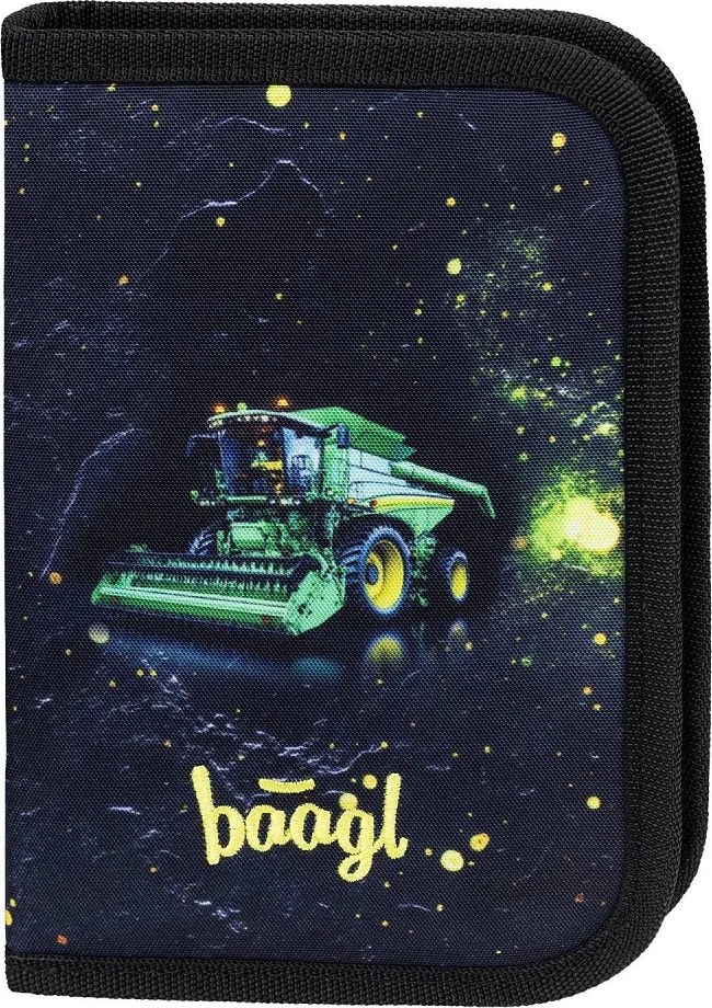 BAAGL - jednopatrový školní penál Traktor, 2 chlopně