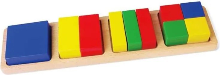 Dřevěná vkládačka kostky Viga Zlomky