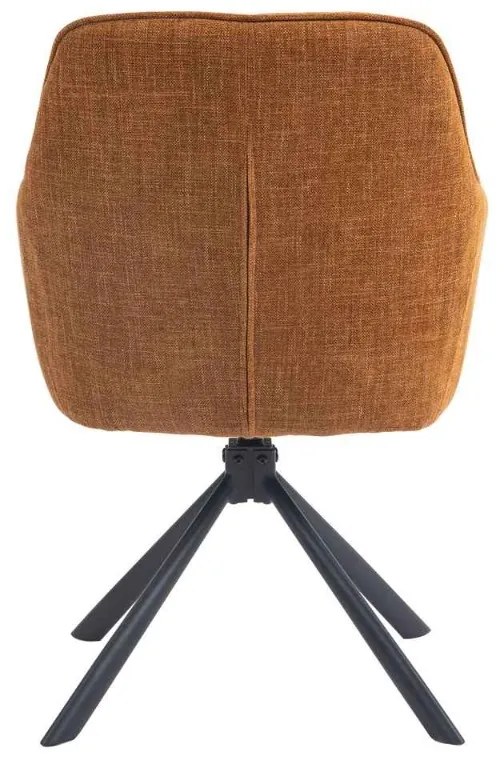 Designová otočná židle Sanjaya skořicová