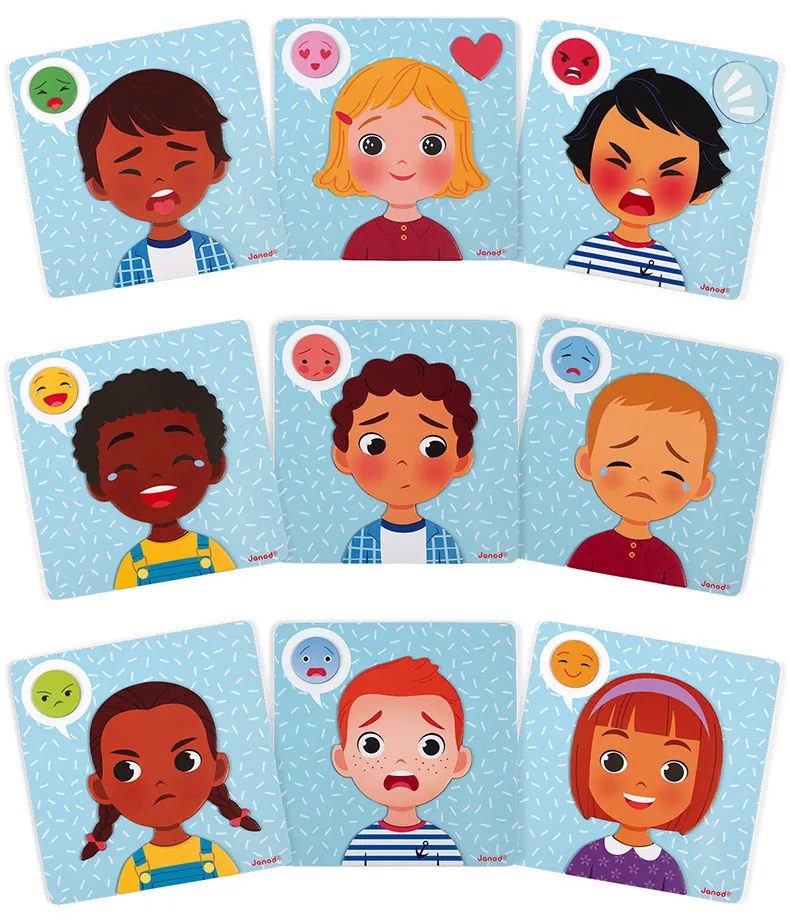 Magnetická skládačka - emoce