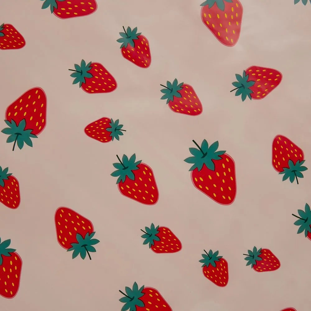 WATERPROOF Ubrus omyvatelný jahody 140 x 200 cm