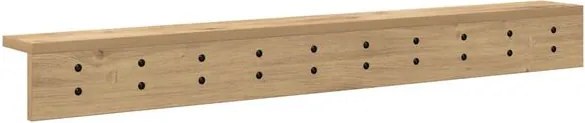 věšák, nástěnný, s poličkou, kompozitní dřevo, 10,5x100x10,5 cm, dub artisan, Dekorino TK20260046