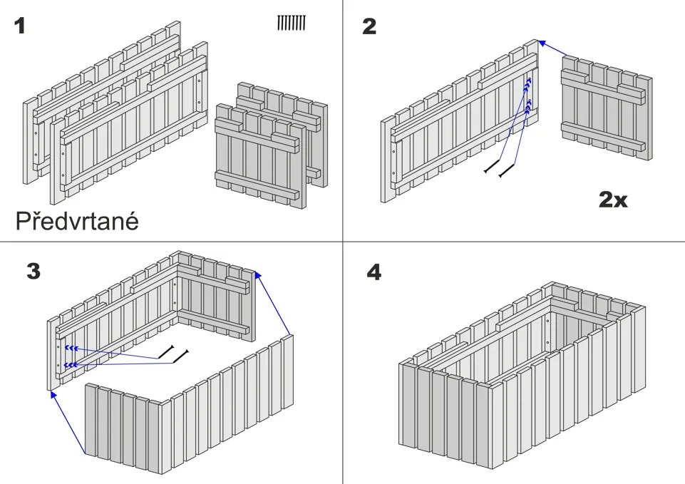 AMADEA Dřevěný designový vyvýšený záhon s nádobou uvnitř, 76x43,6x40cm, 60l nádoba