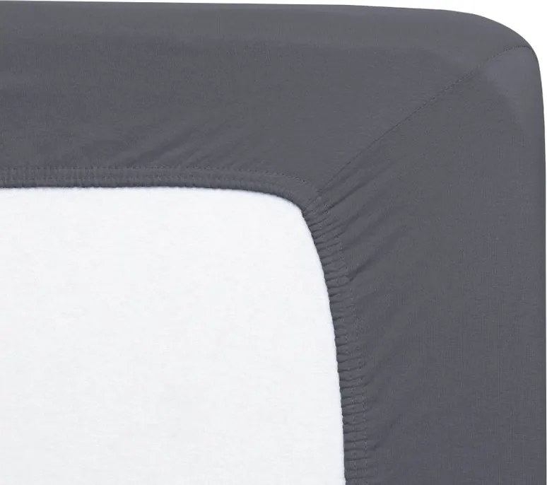 Florella Prostěradlo Avance Jersey 45 Schiefer, 180-190x200 cm