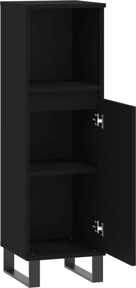 vidaXL Koupelnová skříňka 30x30x100 cm kompozitní dřevo [831569] Barva: hnědý dub