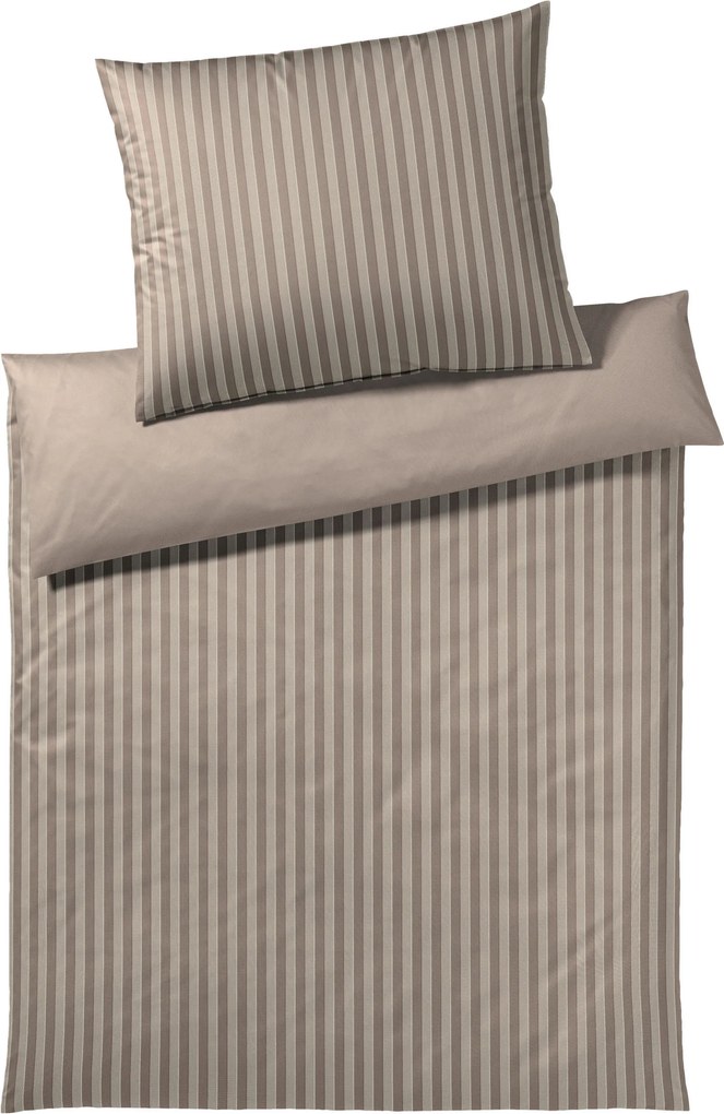 XXXLutz OBOUSTRANNÉ POVLEČENÍ, flanel, hnědá, 140/200 cm Elegante - Povlečení - 004977062402