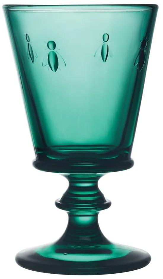 Smaragdově zelená sklenice na víno La Rochère Bee, 200 ml