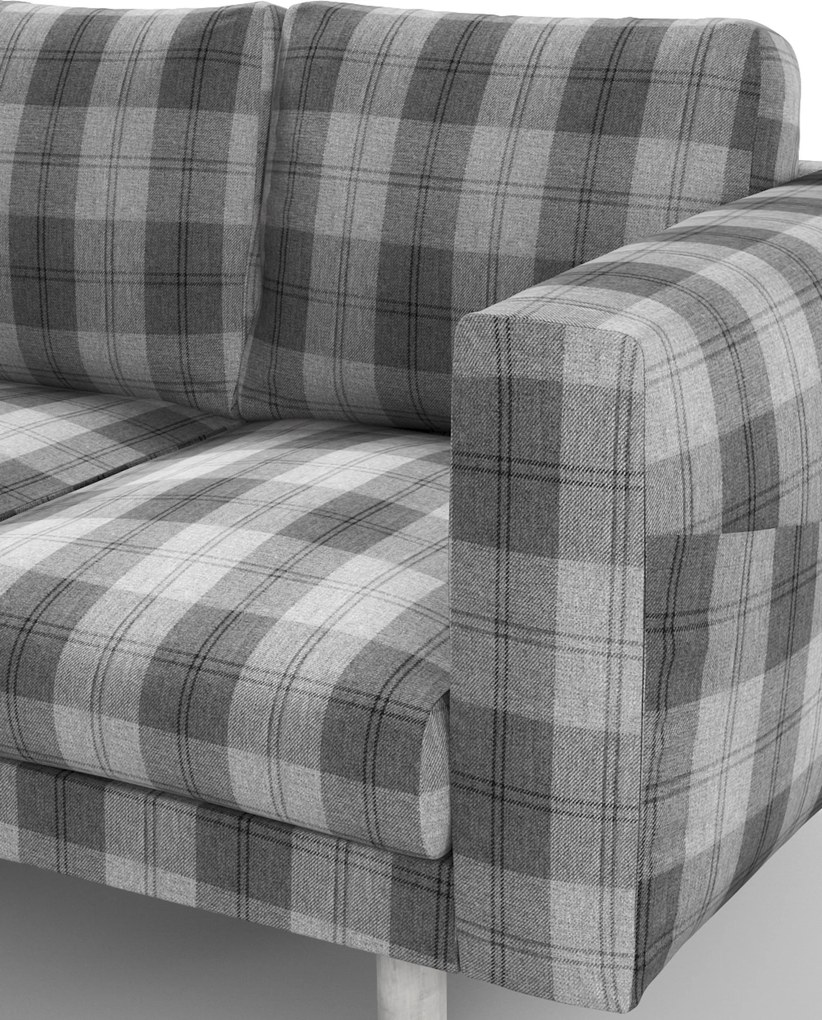 Potah na pohovku IKEA Norsborg 3-místná barva šedá látka pletený vzor, vzorované
