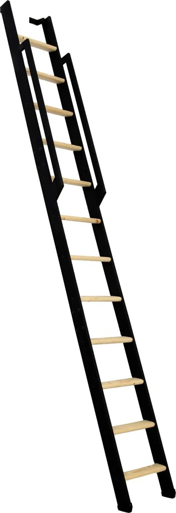 Minka STAIRS Přímé žebříkové schodiště Strong smrk/černá, 12 schodů, 290 cm