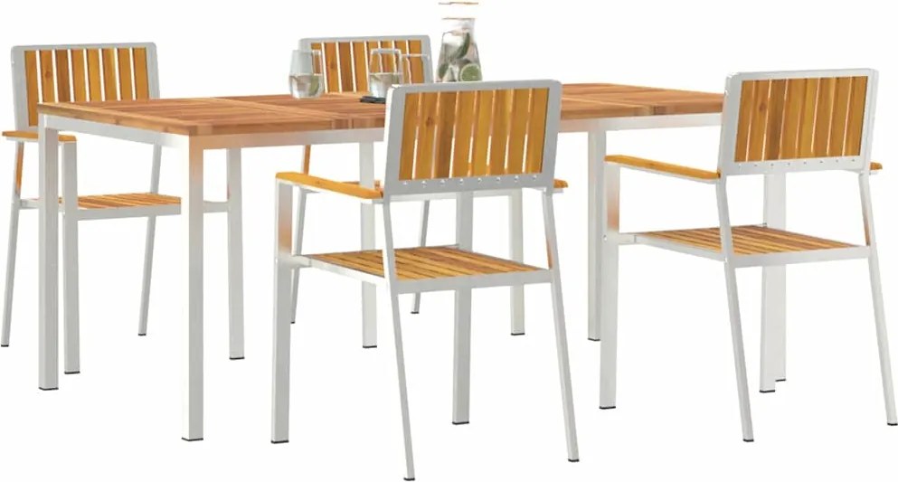 Zahradní jídelní sada 5 ks 180 x 90 x 75 cm 3334793