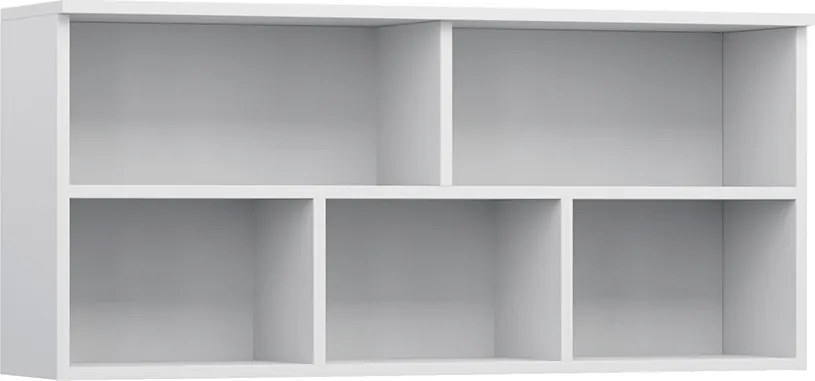 Závěsná police, bílá, ABS hrany, FIERA NEW