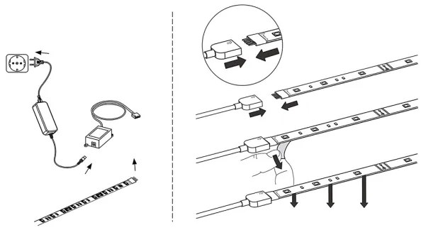Eglo 32741 - LED RGB pásek 3m STRIPE-C LED-RGB/11,4W/230V