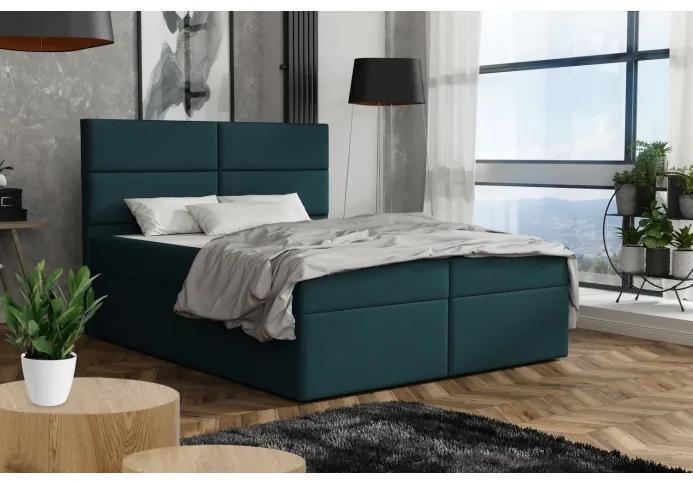 Elegantní postel 160x200 ZINA - modrá 2