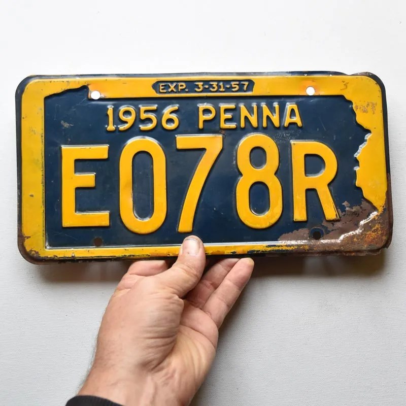 Americká SPZ Pennsylvania 1956 Penna E078R
