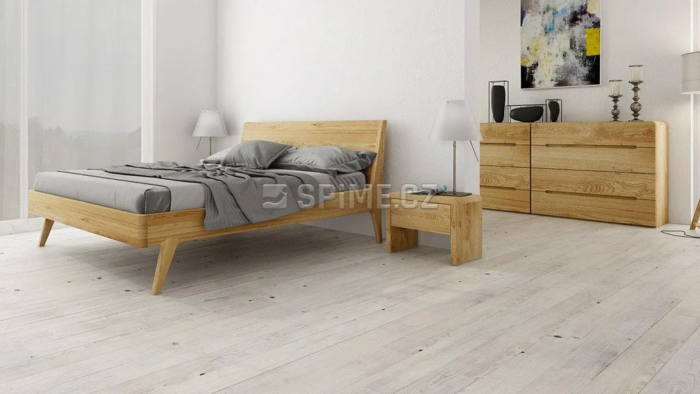 Dřevěná komoda z masivu LAGO 4x zásuvka