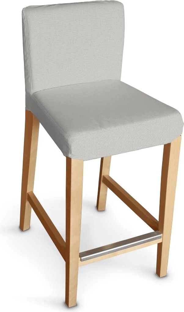 Potah na barovou židli Hendriksdal , krátký barva šedá látka pletený vzor