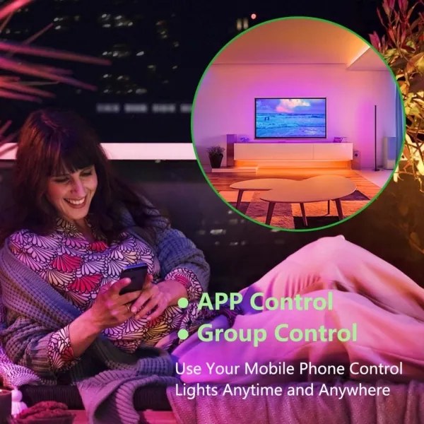 Immax NEO 07776L - LED RGB Stmívatelná lampa AMBIENTE LED/12W/230V Wi-Fi Tuya+DO