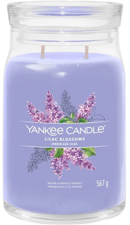 Yankee Candle – Signature svíčka Lilac Blossoms (Šeříkové květy) Velikost: velká 567 g