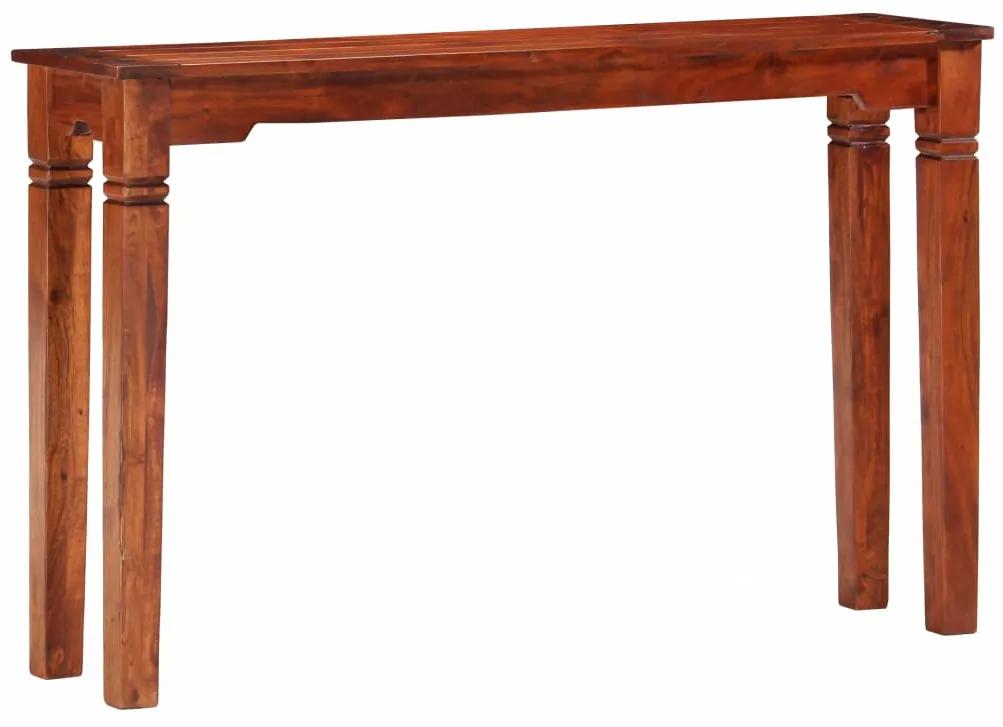 286257 vidaXL Konzolový stolek 120 x 30 x 76 cm masivní akáciové dřevo