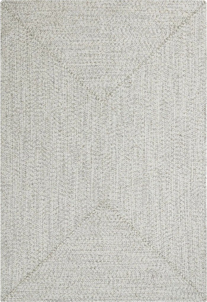 Kusový koberec Braided 105553 Light Melange – na von aj na doma, 80x150, biela, chodba / predsieň, Hanse Home