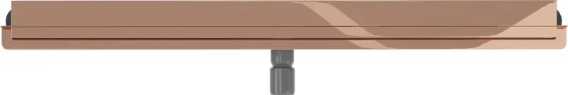 Mexen Flat Wall, sprchový žlab na zeď 2v1, 80 cm, růžové zlato, 1630080