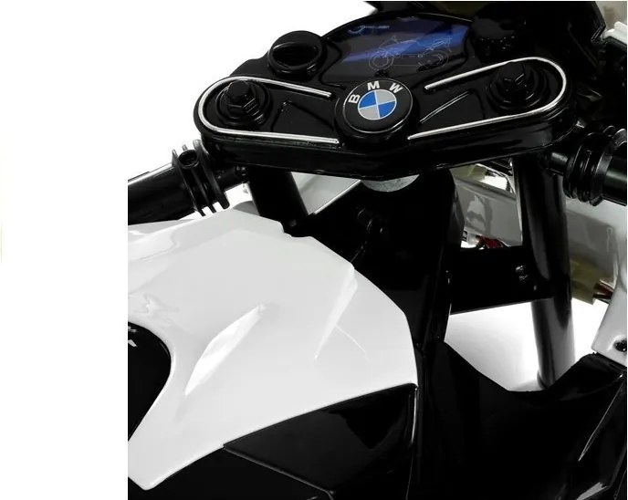 LEAN CARS Elektrická motorka pro děti BMW S1000RR černá tříkolová