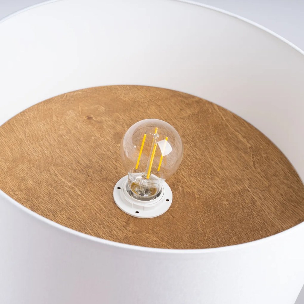 Sollux Lighting Stropní svítidlo TELESTO bílé/světle hnědé
