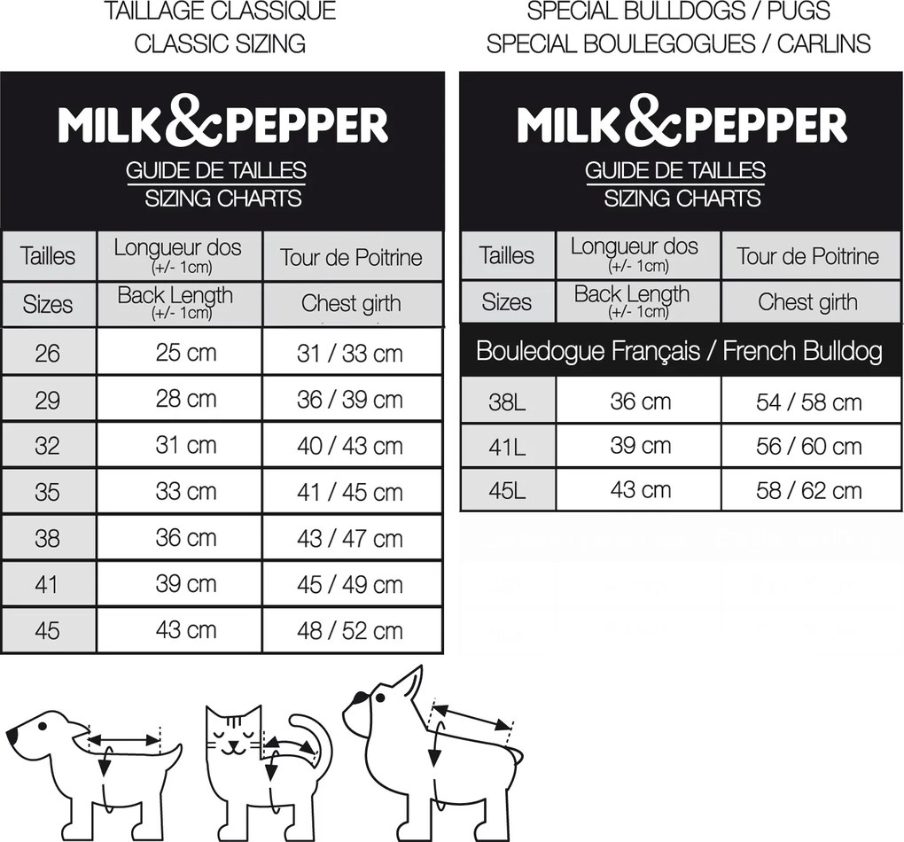 MILK&PEPPER Tričko pro psy Azumi Velikost: 32